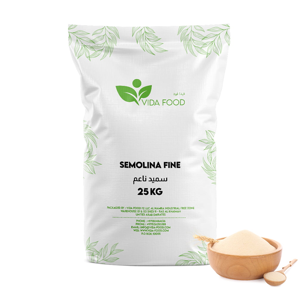 Semolina Fine (25 kg) - Vida Food